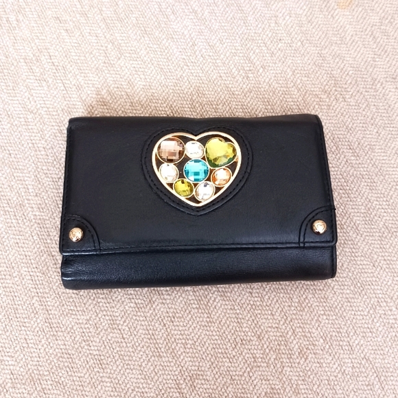 Lovcat | Bags | Lovcat Paris Black Leather Embellished Front Small ...